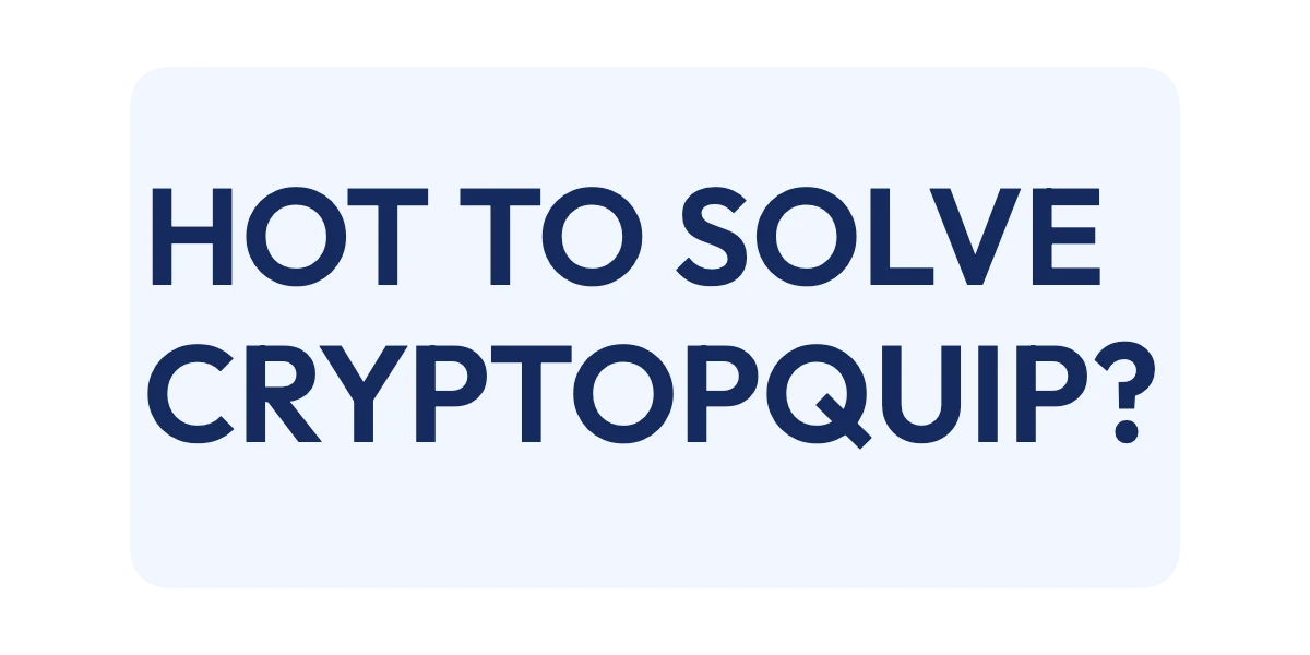 How to Solve Cryptoquip Puzzles - Cryptoquip Answers
